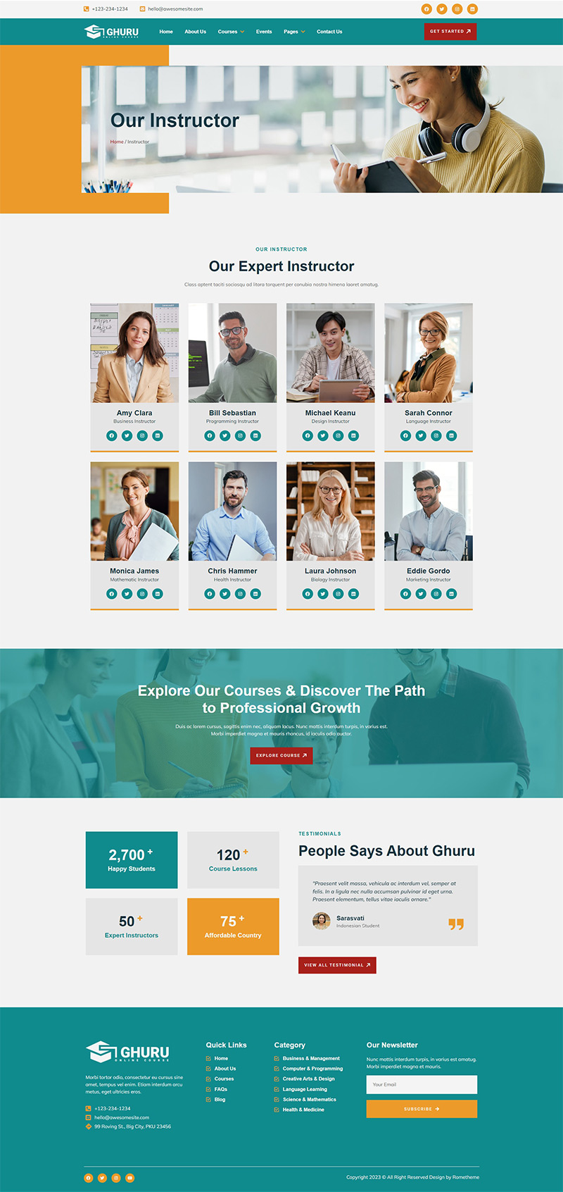 Ghuru - Online Course & Education Elementor Template Kit by Rometheme